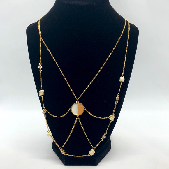 BCBGeneration | Jewelry | Bcbg Generation Gold Tone Multi Tier Necklace ...